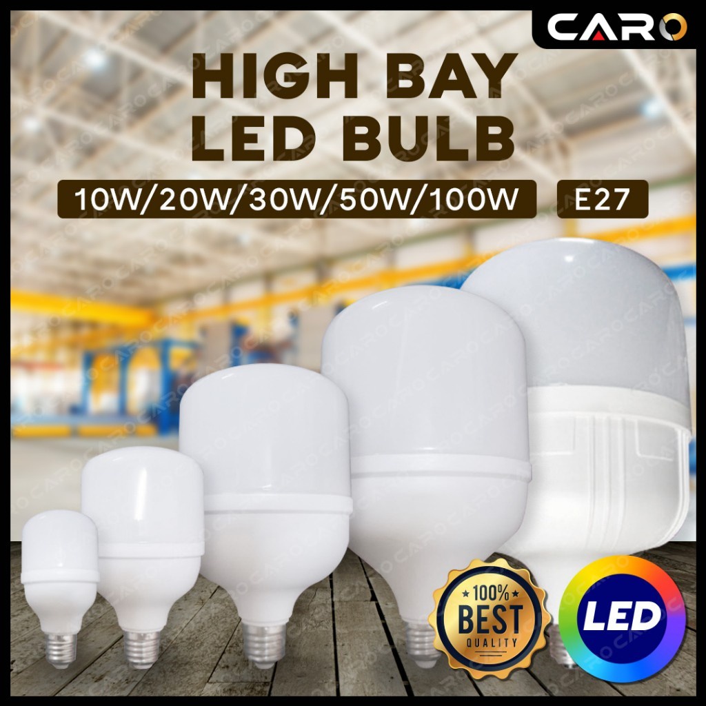 HIGH POWER LED LIGHT BULB E27 10W/20W/30W/50W/100W | Shopee Malaysia