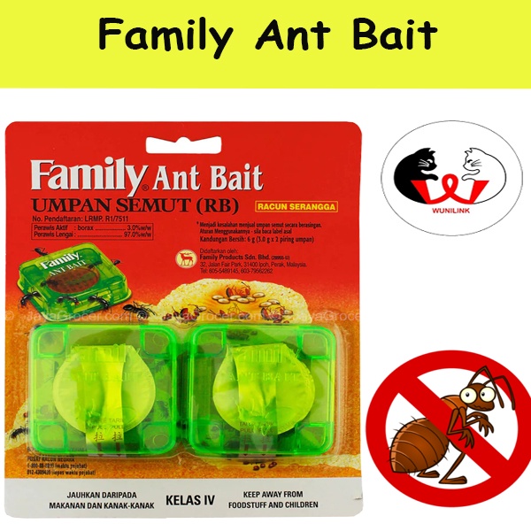 Family Ant Bait 2 In 1 Ant Trap Pest Control Umpan Semut Racun Semut ...