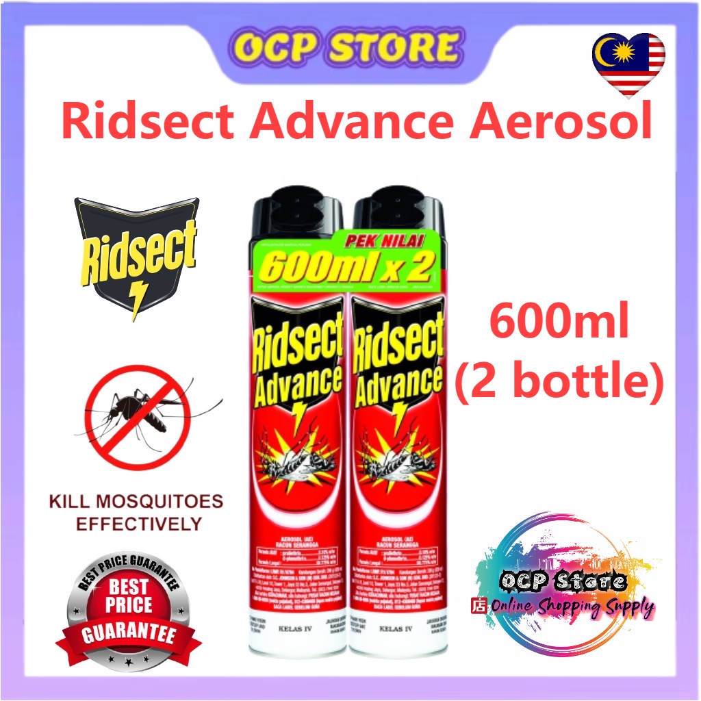【New】Ridsect Advance Aerosol 600ml x 2 【Twinpack】 | Shopee Malaysia
