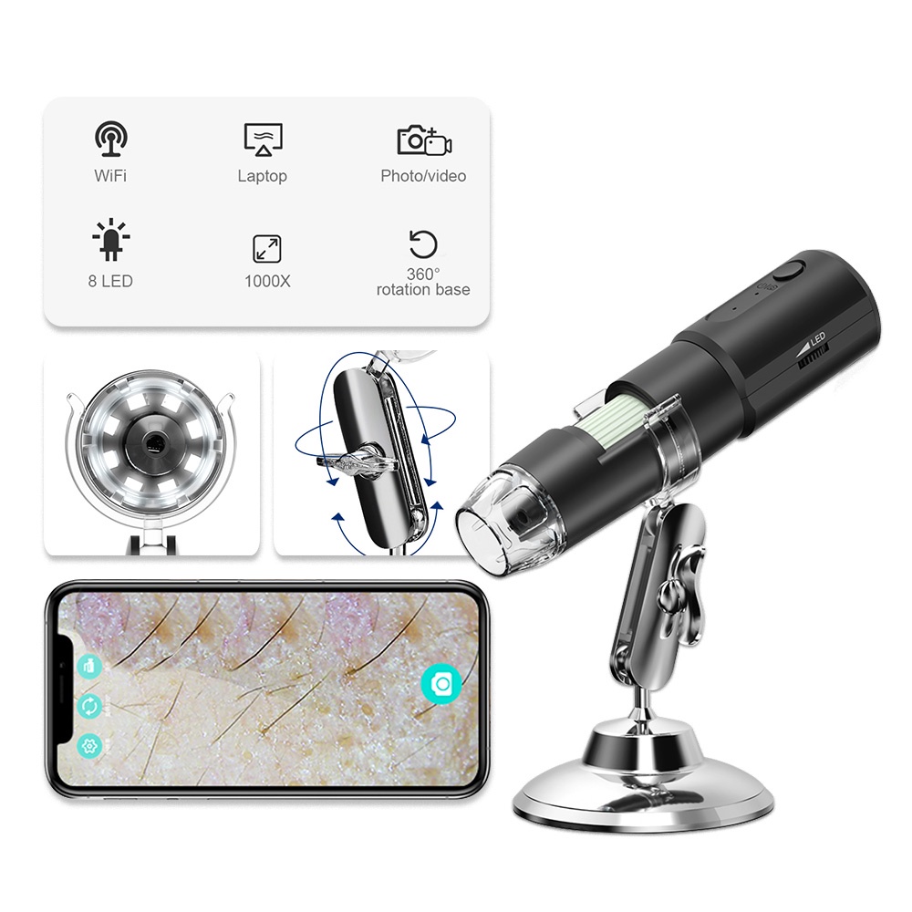 Three in One Microscope Skin Analyzer WiFi Professional Digital ...