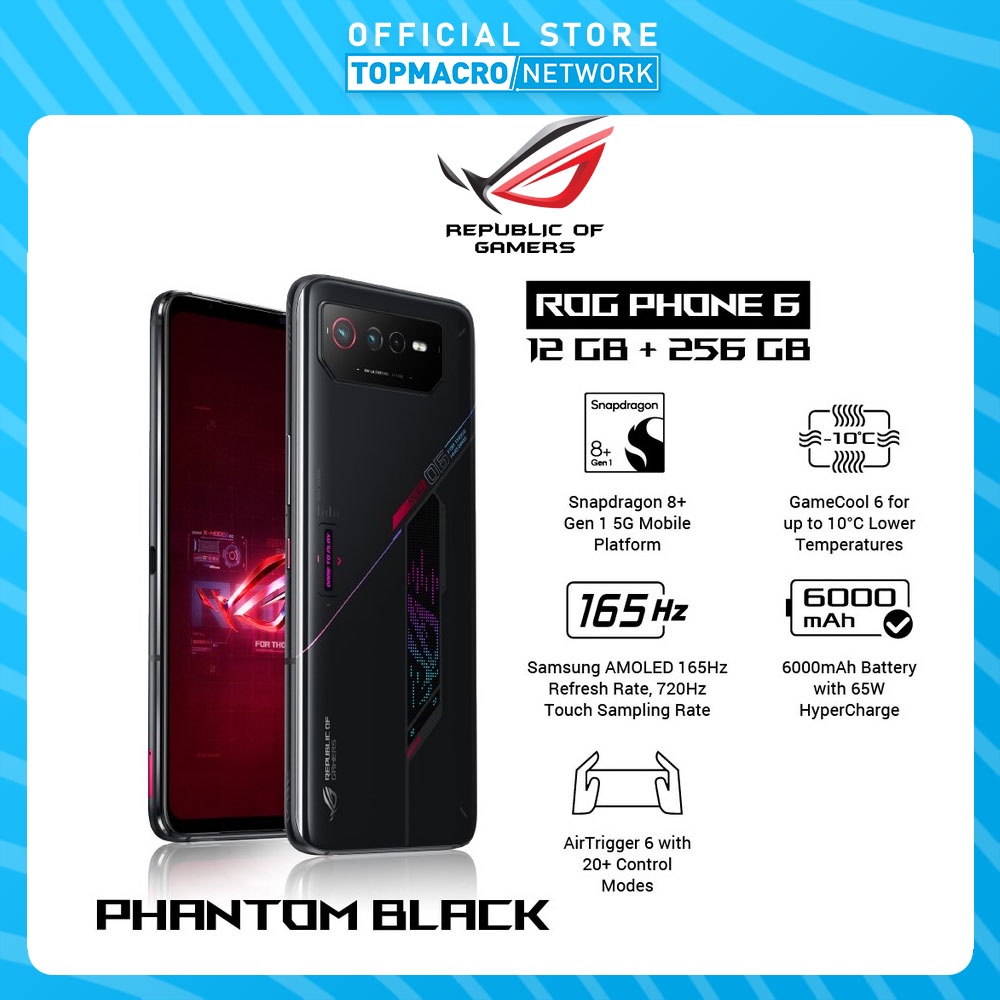 ROG Phone 6 Gaming Smartphone (12GB+256GB) / MLBB Limited Edition ...