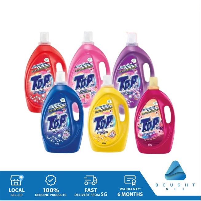 Top Liquid Detergent 3.6kg - Odour Buster Stain Bluster Color Protect ...