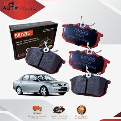 🚨 MARS 🚨 PROTON WAJA 1.6 / 1.8 (REAR) BRAKE PAD 1 SET | Shopee Malaysia