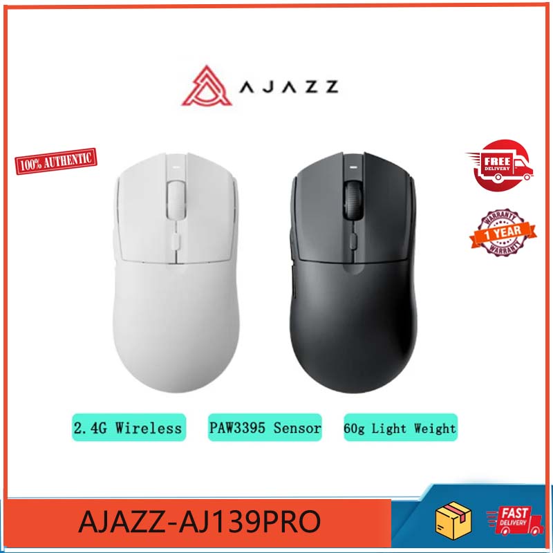 Ajazz AJ139 pro Dual Mode Wireless Mouse Gaming Game Dedicated paw3395 ...
