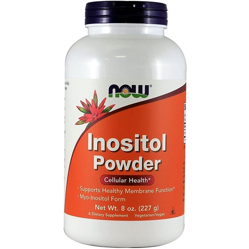 Now Foods Inositol Powder, Myo-Inositol Form, PCOS, Healthy Membrane ...