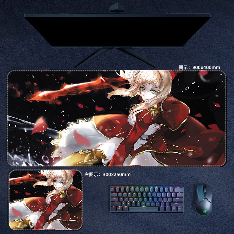 Anime Fate Stay Night Mouse Pad Fate Grand Order Saber Rin Alter ...