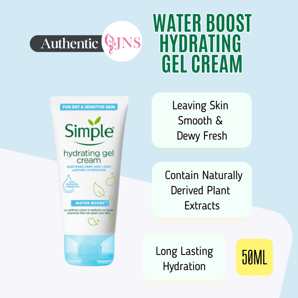 Simple Water Boost Hydrating Gel Cream Ultra Light (50ml) | Shopee Malaysia