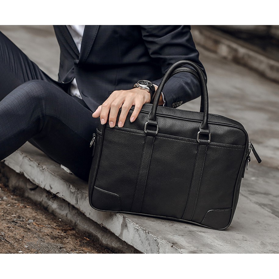 Leather CONCEPT Pia Briefcase - Men's Office Bag - Men's Sling Bag ...