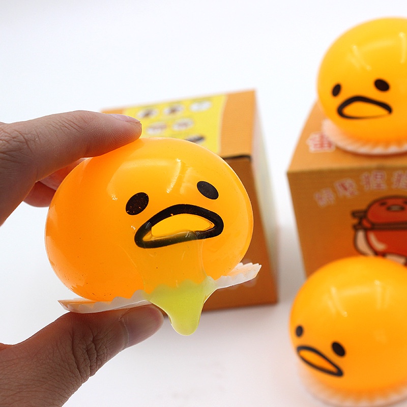 Vomited egg yolk Tricky toy that makes vomiting when pressed Egg yolk ...