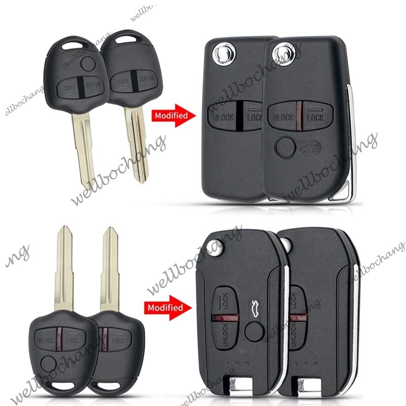 2-button remote key housing for Mitsubishi Attrage Mirage G4 Triton ...