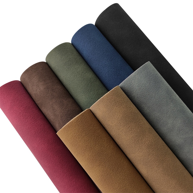 60*135cm Kain Alcantara fabric Faux Suede PU Leather Fabric for Garment ...