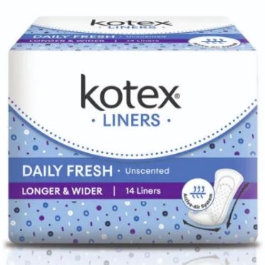 Kotex Daily Fresh Long & Wider Unscented Pantyliners | Shopee Malaysia