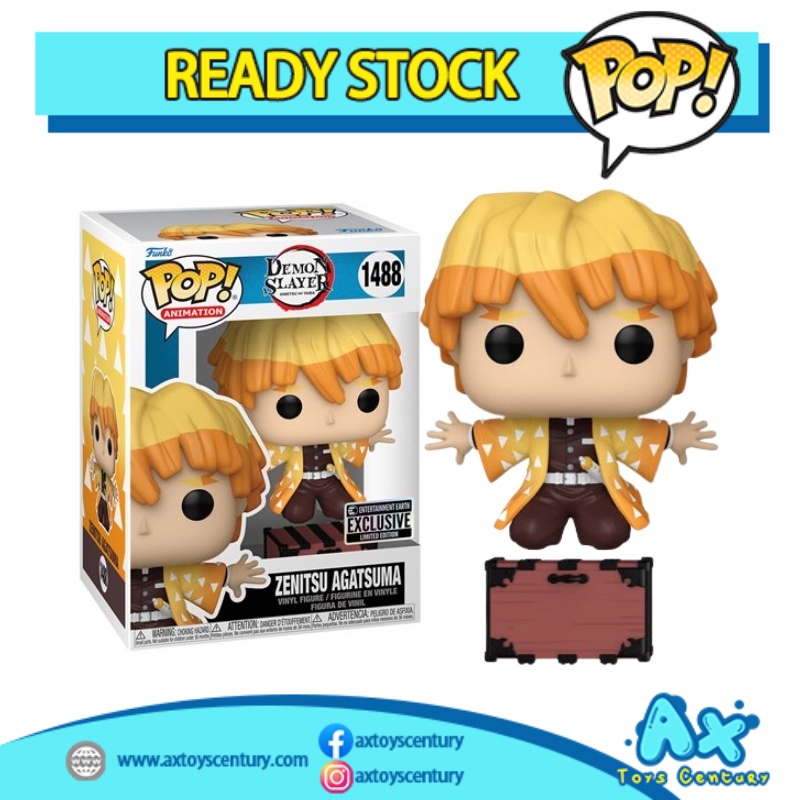 Funko Pop Demon Slayer Zenitsu Protecting Nezuko's Box Funko ...