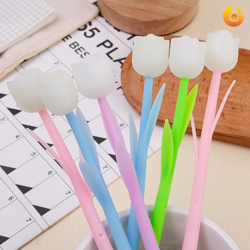 Creative Candy Color Black Gel Pen/ Valentine's Day 3D Love Silicone ...