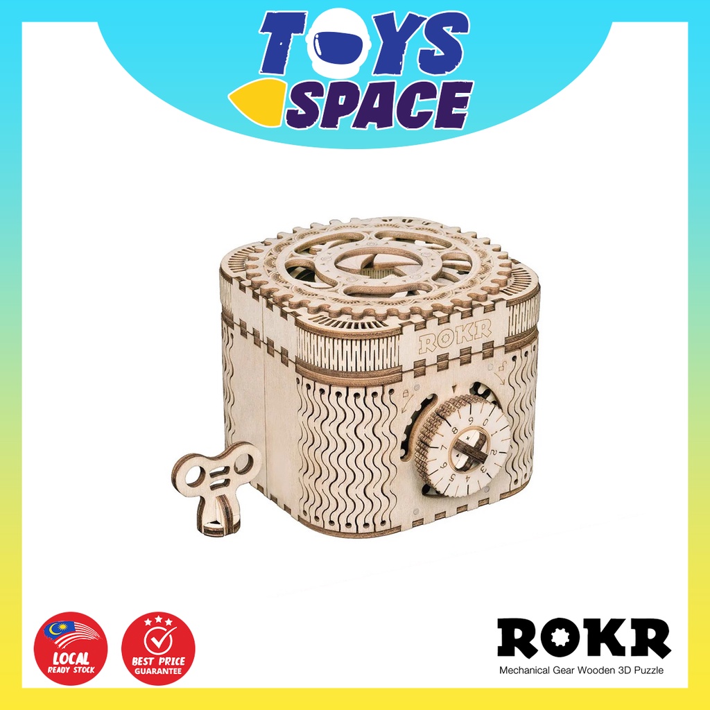 Robotime ROKR Treasure Box Mechanical Gears LK502 | Shopee Malaysia