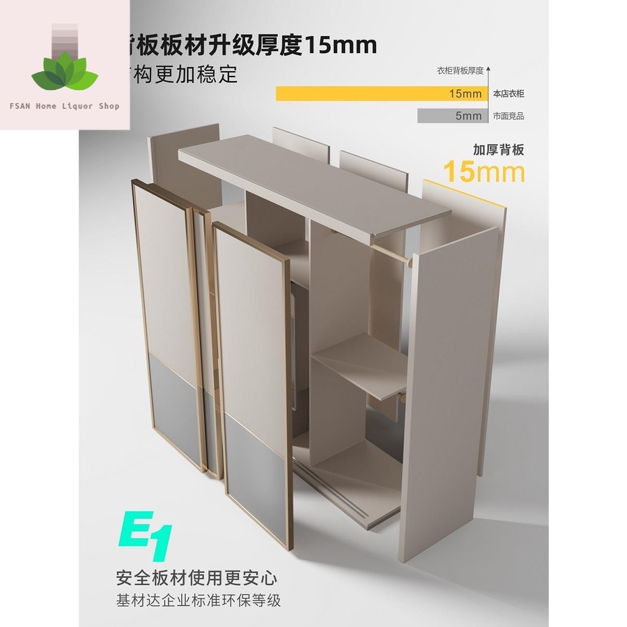 Light luxury sliding door wardrobe with desk computer table dressing ...