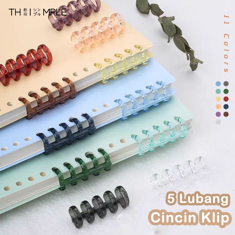 5-hole Binder Binder Ring/ DIY Buckle strip Fastener Ring - THIMPLE ...