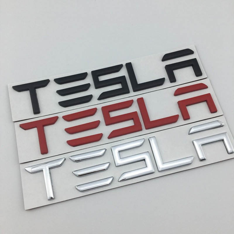 Suitable for Tesla MODEL3 S X Y Rear Emblem TESLA Metal Letter Car ...