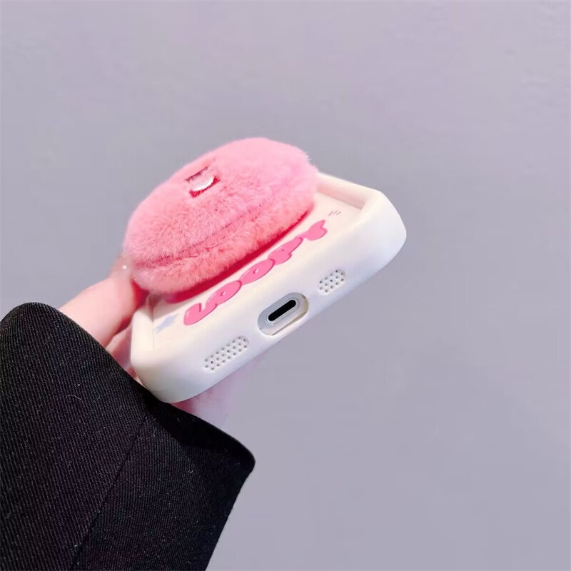 New Cute Pink 3D Plushie Doll Loopy Phone Case For OPPO Reno 2 3 4 5 ...