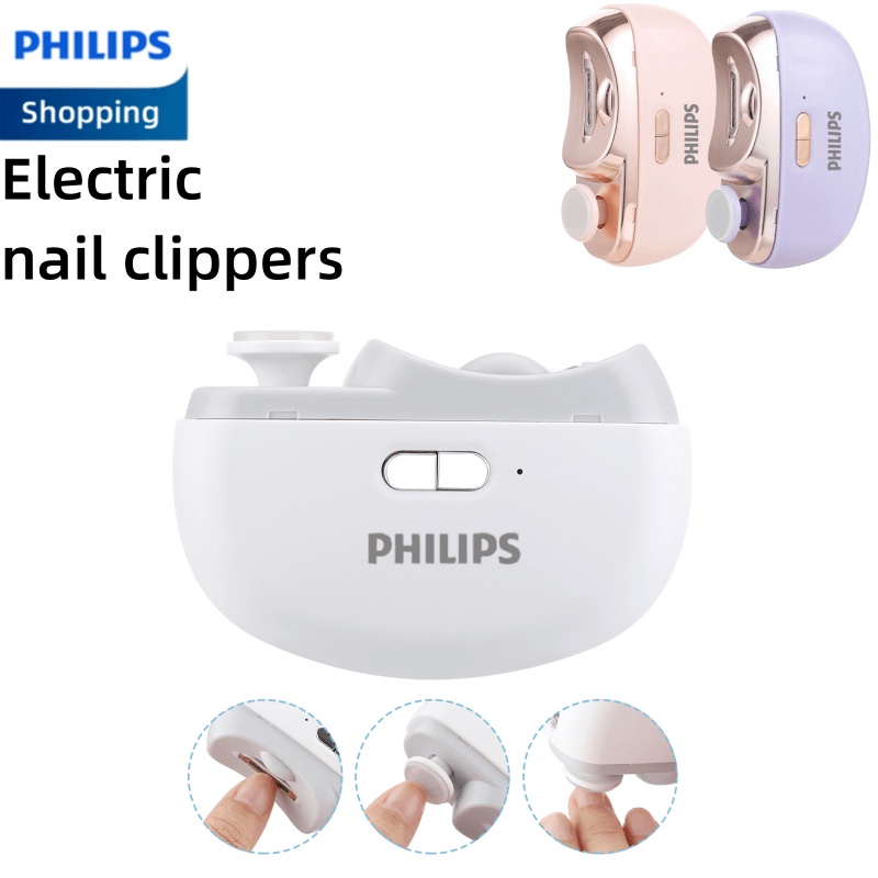 Phlilps 3in1 Electric Nail Clipper USB Rechargeable Mini Convenient ...