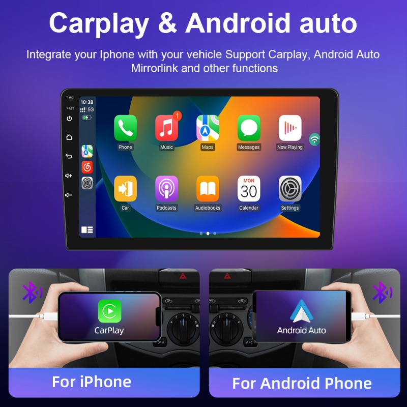 [Android 13] 4G+64GB Android player 9/10 inches with 360 degree ...
