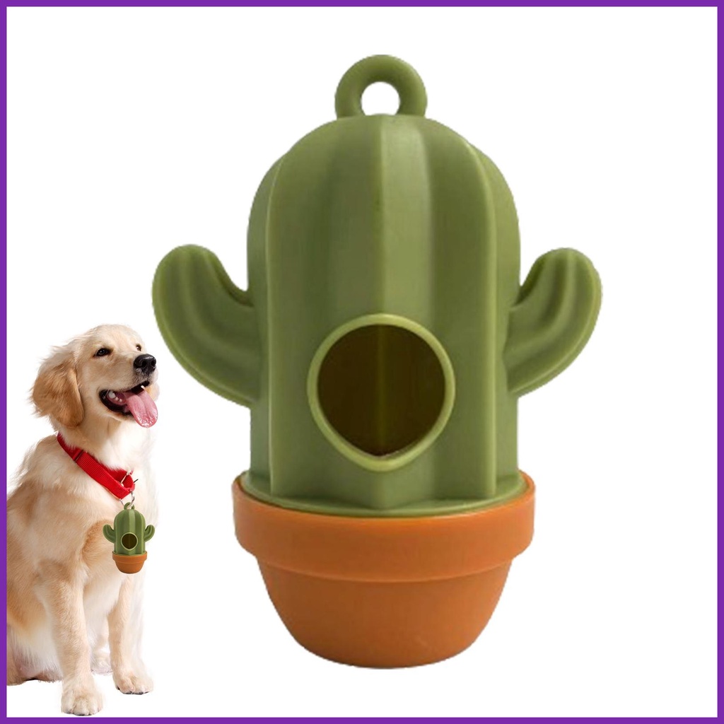 Dog Poop Bag Dispenser Cactus Shaped Portable Holder for Dog Poop ...