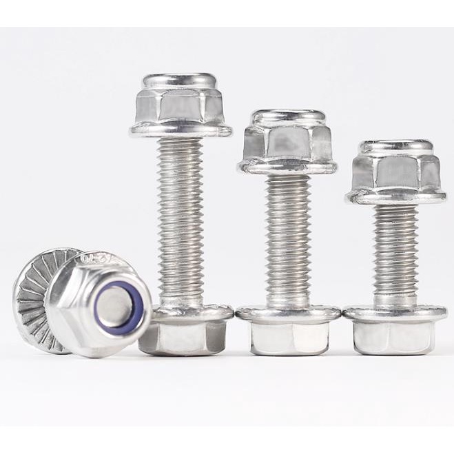 M8 M10 M12 304 Stainless Steel Hexagon Combination Screw Flange Face ...