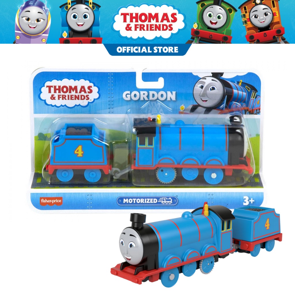 Fisher-Price Thomas & Friends Gordon Motorized Engine, Die-Cast Toy Train Engines for Preschool ...