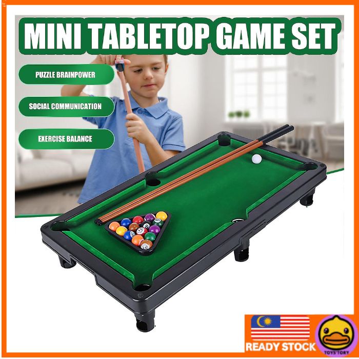 Family Snooker Board Game Set For Kid Sport Mainan Mini Snooker Table ...
