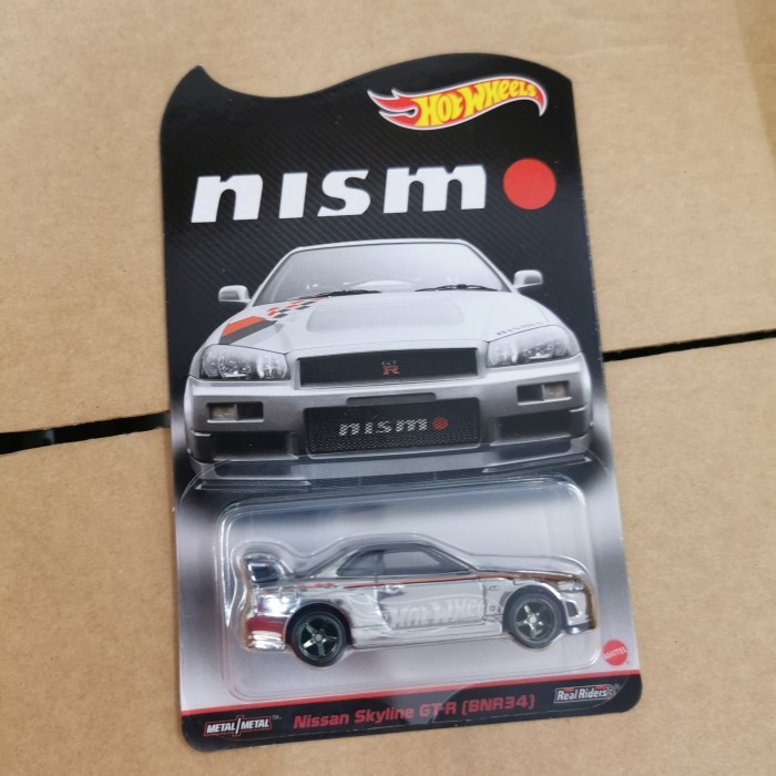 Hot Wheels RLC Nissan Skyline GT-R R34 BNR34 SILVER CHROME NISMO ...