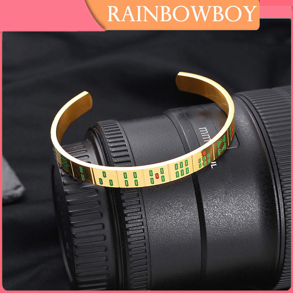Bangle Mahjong Open Bangles Ancient Retro Fashion Bracelet for Men Year | Shopee Malaysia
