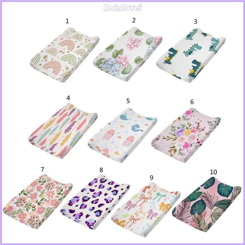 RAINL Baby Cotton Nursery Pad Cover Diaper Change Table Sheet Stretchy ...
