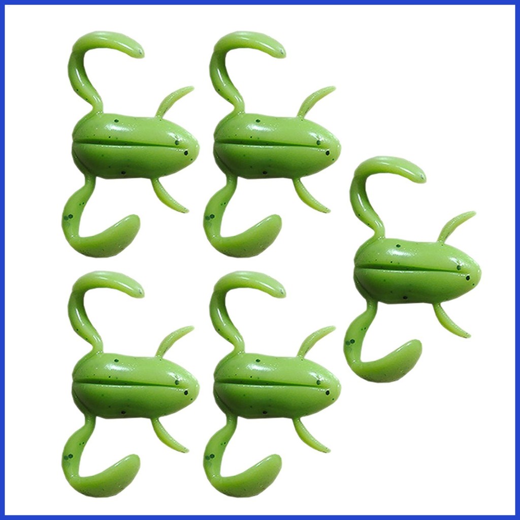 Realistic Frog Fishing Lure 5pcs Floating Realistic Frog Lures Kit Bass ...