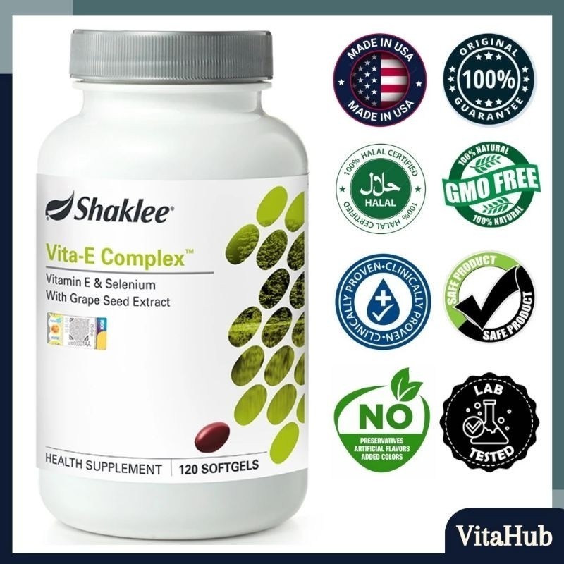 Original Shaklee Vita E Complex Vitamin E 120 Softgels | Shopee Malaysia