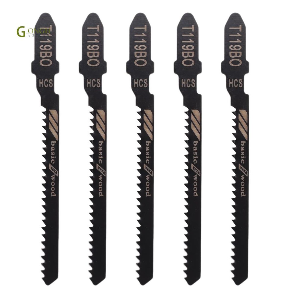 20-Piece T119BO 12 TPI Assorted T-Shank Scrolling Jig Saw Blades Set ...
