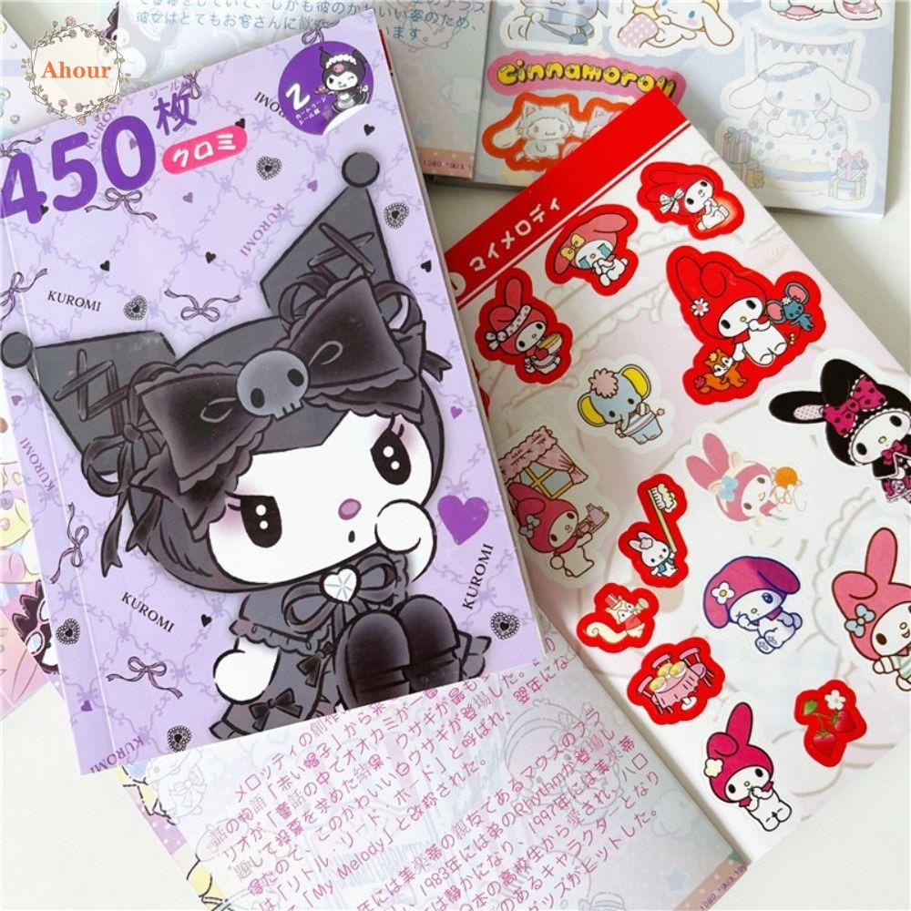 AHOUR 450Pcs Kawaii Kuromi Sticker Book, Gooka Handmade Guka ...