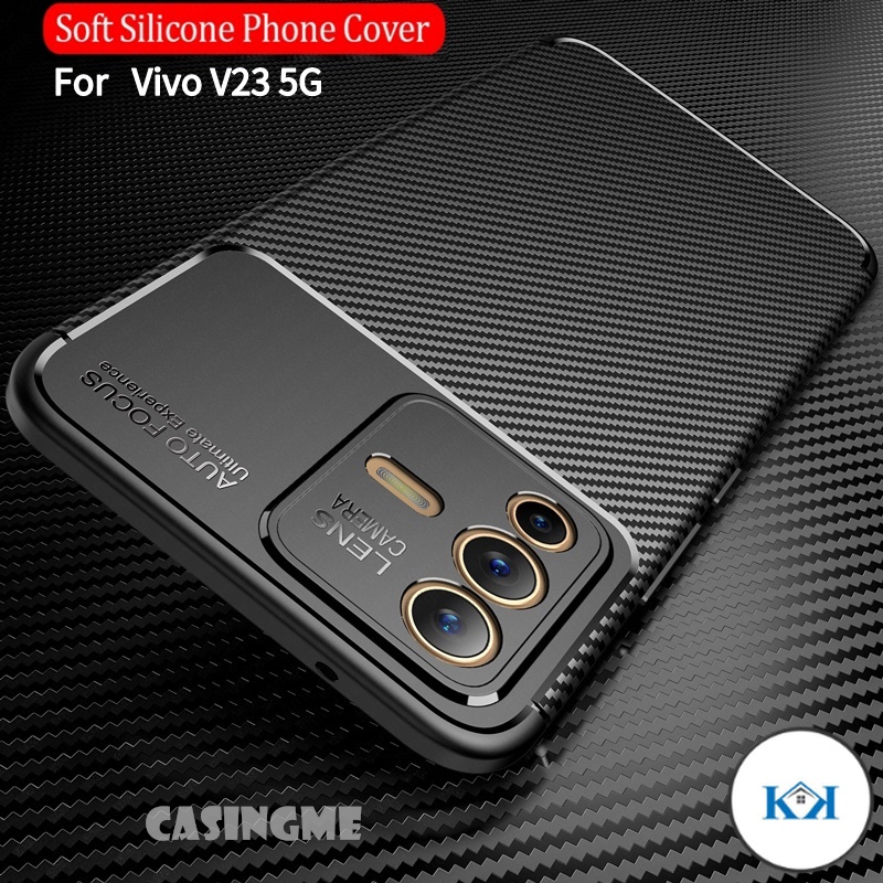 KK Carbon Fiber Phone Case For Vivo V23 5G V23E VivoV23 V 23 23E ...