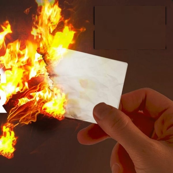 5pcs Magic Fire Paper Disappearing Magic Paper No Ash-and Dust Flame ...