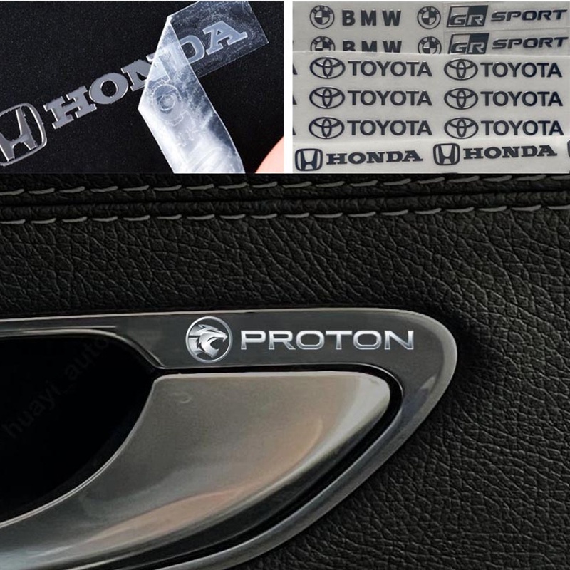 Proton Car Logo 3D Exterior Metal Sticker Car Interior Decorative ...