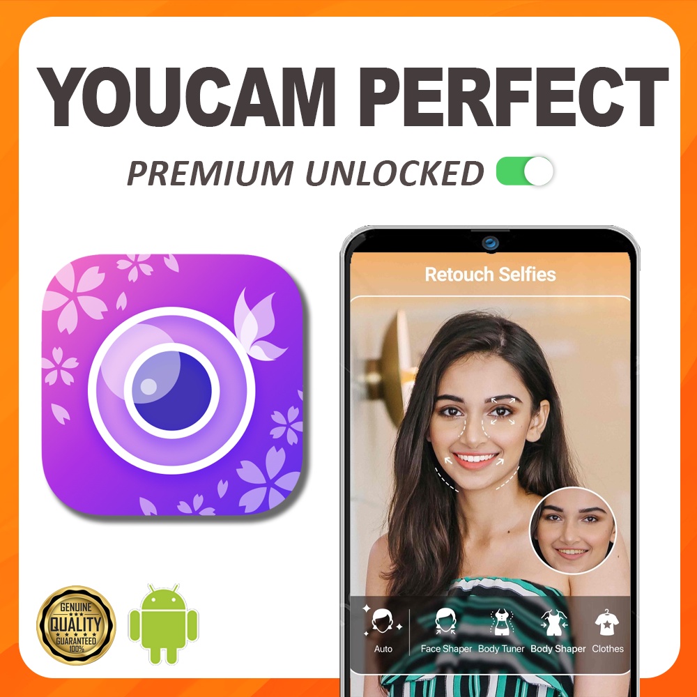 YouCam Perfect FOR ANDROID 📱[ LIFETIME PREMIUM]📱[NO VIRUS]📱[100% ...