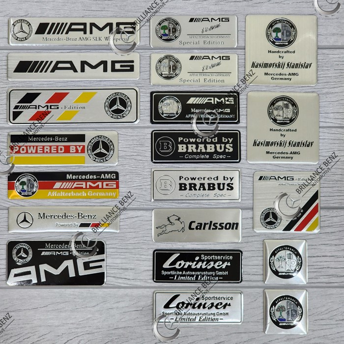 AMG AFFALBACH BADGE PLATE MERCEDES BENZ AMG MERCY CAR LOGO EMBLEM ...
