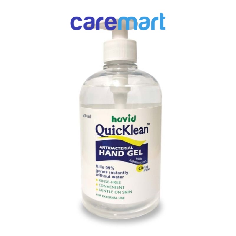 HOVID QUICKLEAN ANTIBACTERIAL HAND GEL BOTTLE 500ML (EXP:04/2025 ...