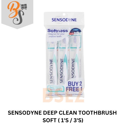 SENSODYNE DEEP CLEAN TOOTHBRUSH SOFT ( 1'S / 3'S) | Shopee Malaysia