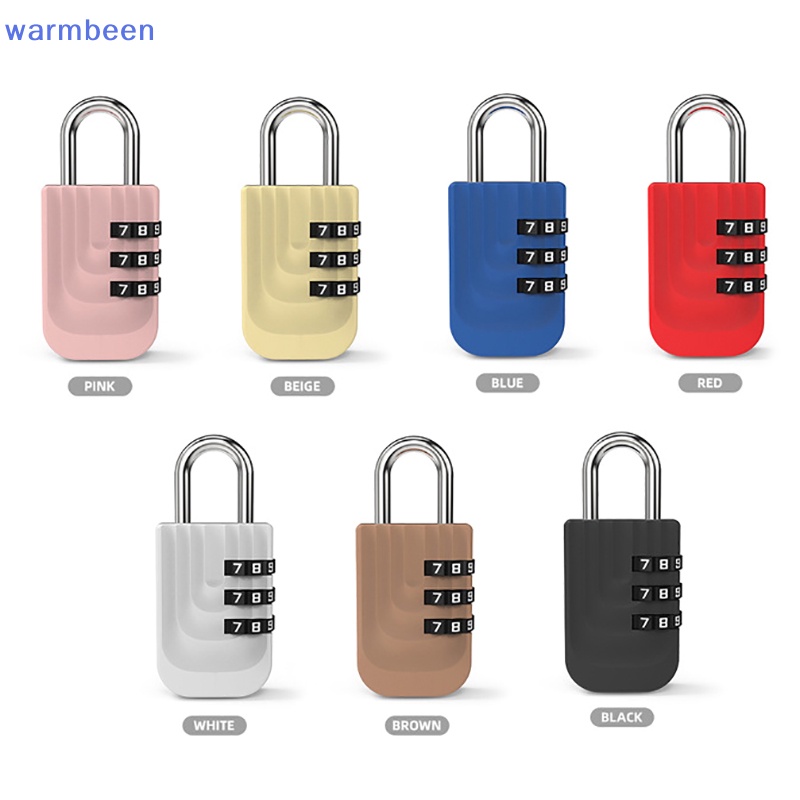 (warmbeen) Luggage Travel Digit Number Code Light Wavy Lock Combination ...