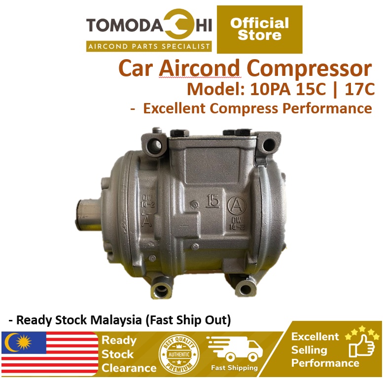 TOMODACHI Car Aircond Parts Compressor 10PA 15C 17C | Kompressor ...