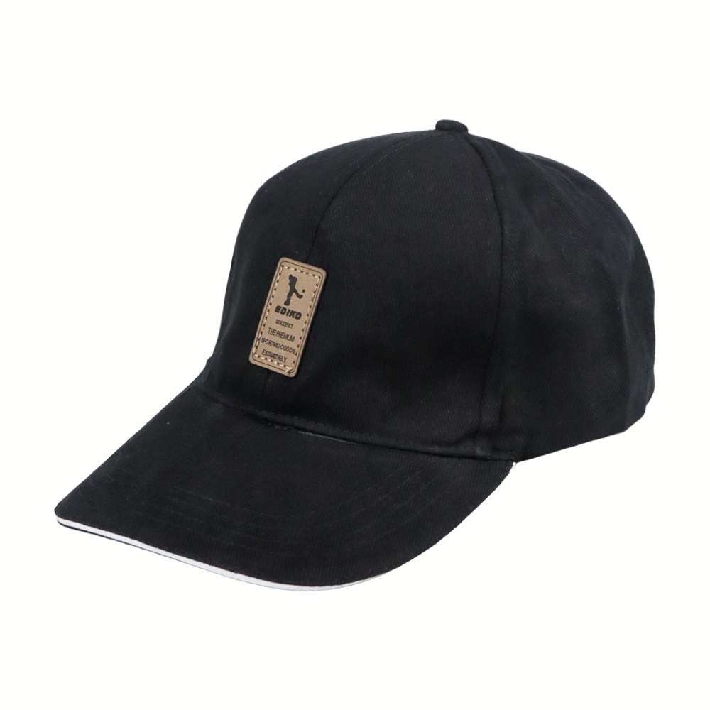 Baseball Cap Plain Cap Logo Baseball Cap - Black | Shopee Malaysia