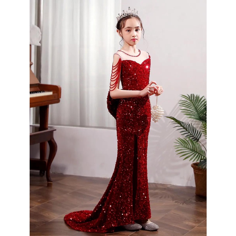 Elegant Trailing Mermaid Dresses for Prom girls birthday Party wedding ...