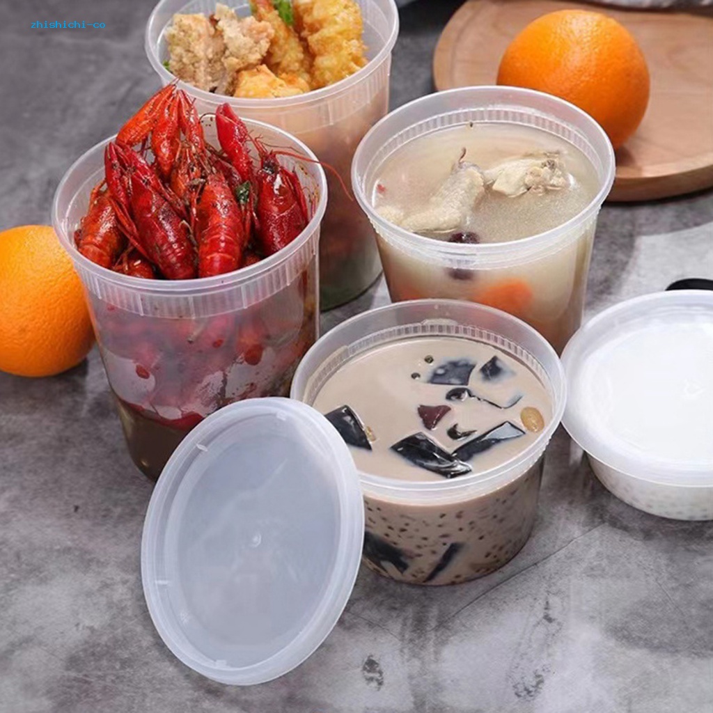 ZS* Bpa-free Plastic Deli Containers Snap-on Lid Deli Containers 20pcs ...