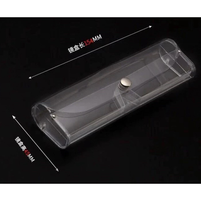 Ship24HrsPerak ‼️Spec Eye Wear Case PVC box Transparent reading glasses ...