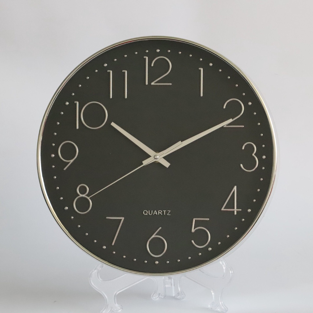 Japan Quartz Movement 30cm Modern Silent Jam Dinding Wall Clock Digital ...